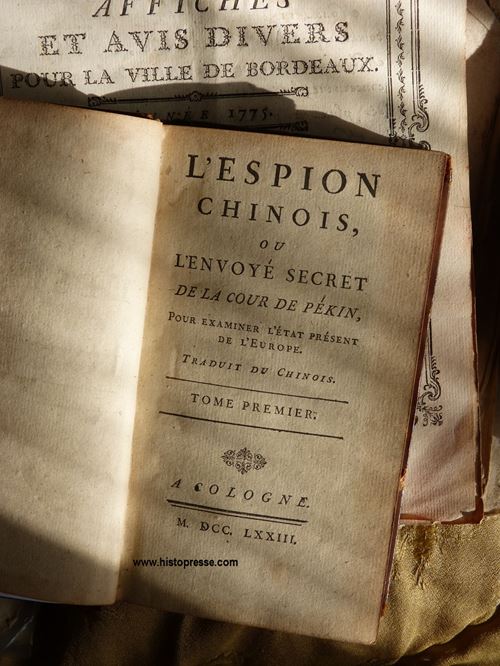 L'Espion Chinois par Ange Goudar et Casanova 1765. L'Espion dans les ...