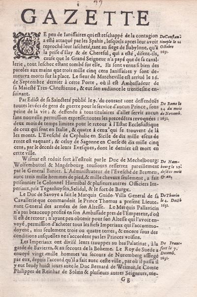 2 La Gazette de Renaudot, théophraste renaudot, gazette, Galilée ...